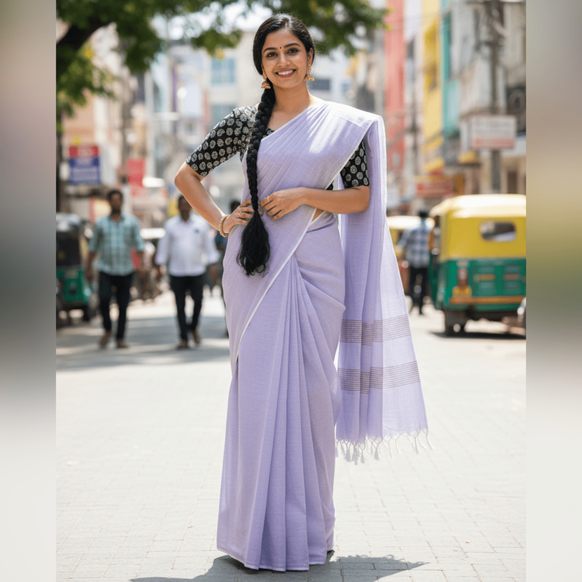Premium Cotton Saree – Gymmer