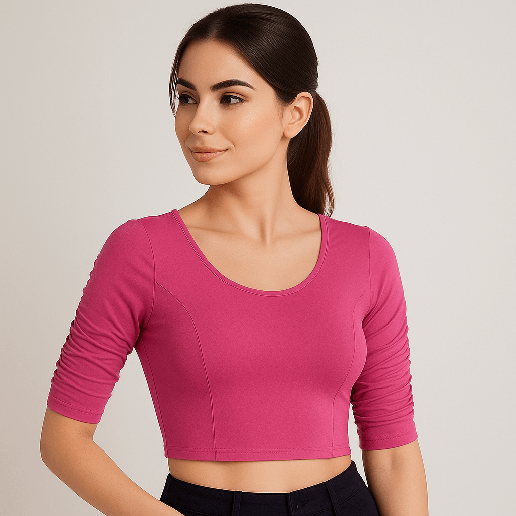 Readymade Blouse with Wrinkled Sleeve – Gymmer