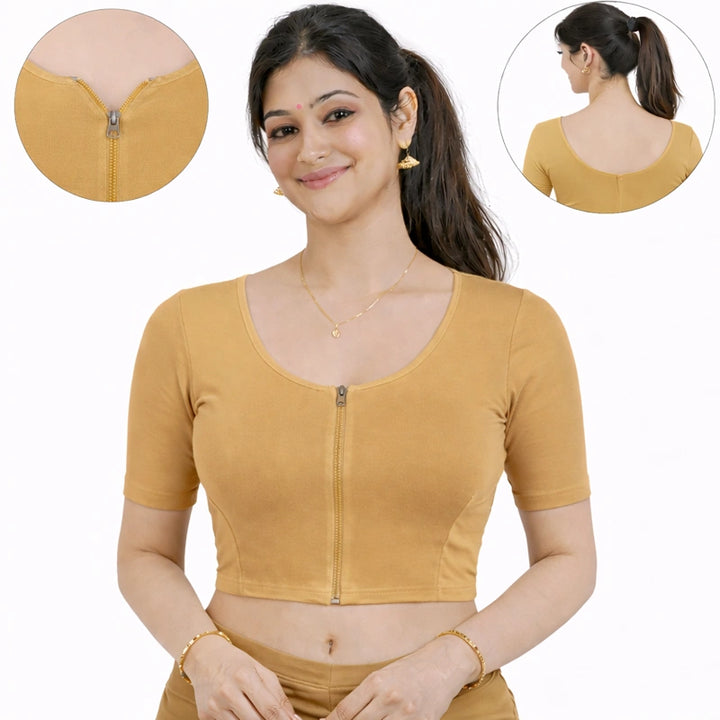 Readymade Zipper Blouse | Stretchable – Gymmer